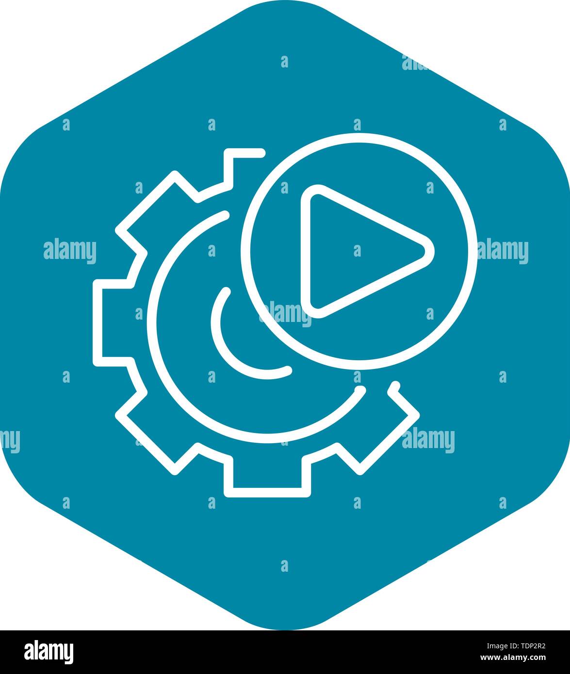 Video gear option icon, outline style Stock Vector Image & Art - Alamy