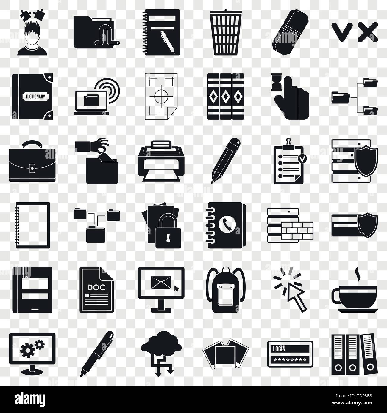 Communication icons set, simle style Stock Vector Image & Art - Alamy