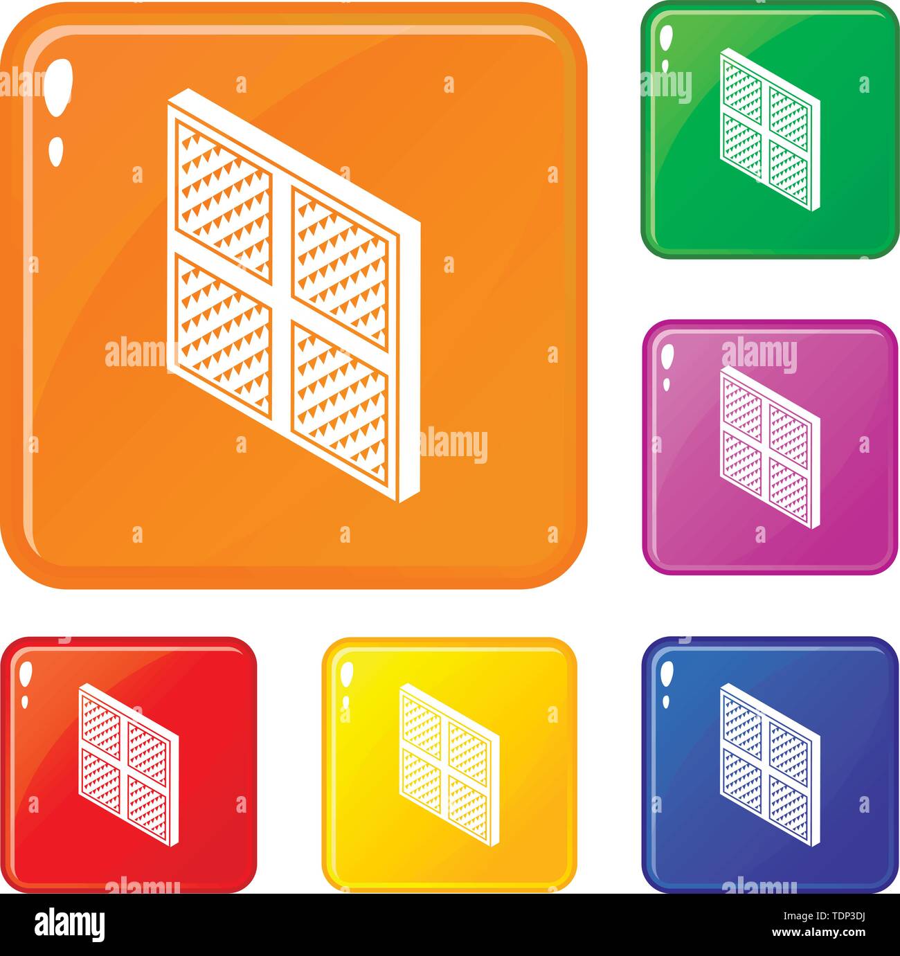 Square window frame icons set vector color Stock Vector Image & Art - Alamy