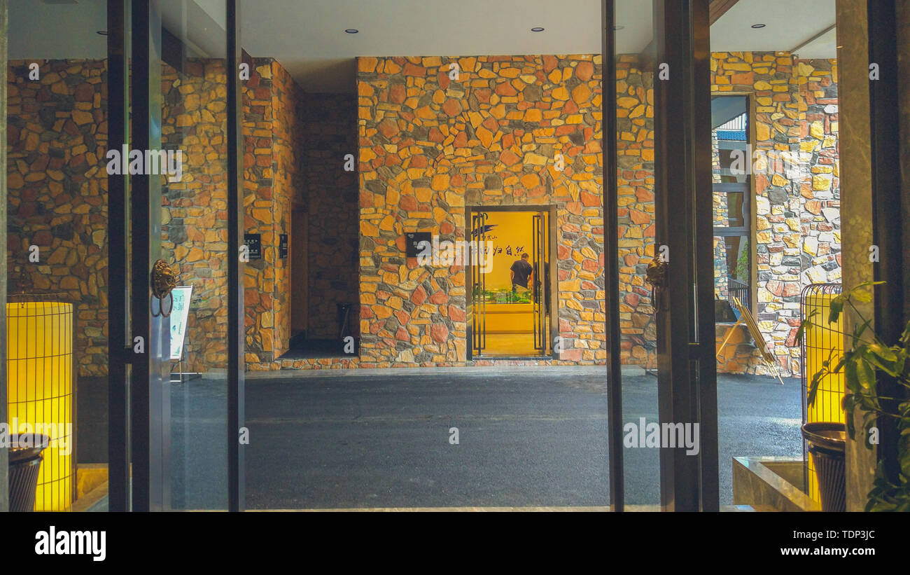 Resort hotel material Stock Photo - Alamy