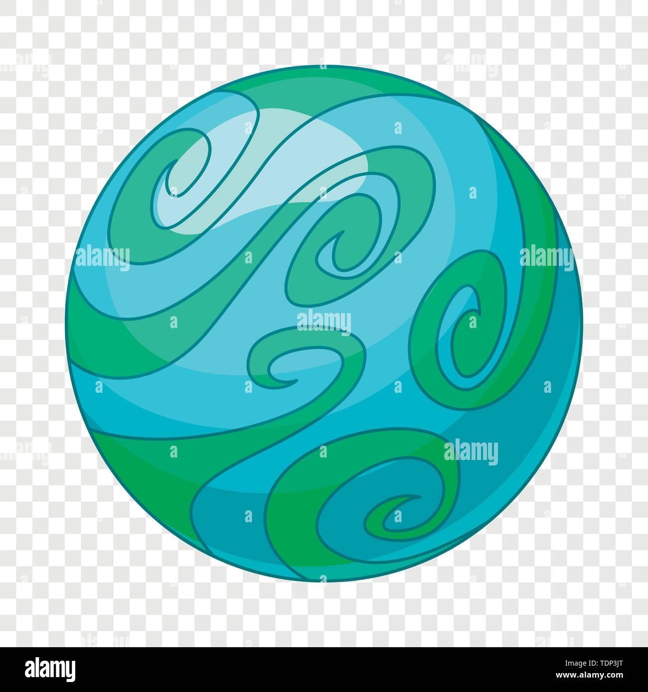 Blue abstract planet icon, cartoon style Stock Vector Image & Art - Alamy