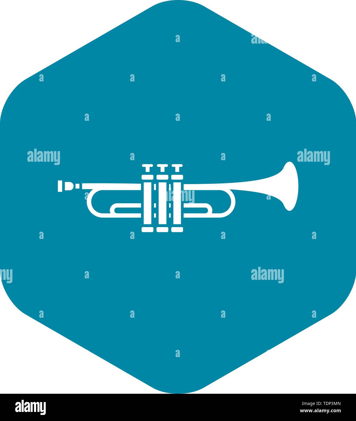 Brass trumpet icon, simple style Stock Vector Image & Art - Alamy