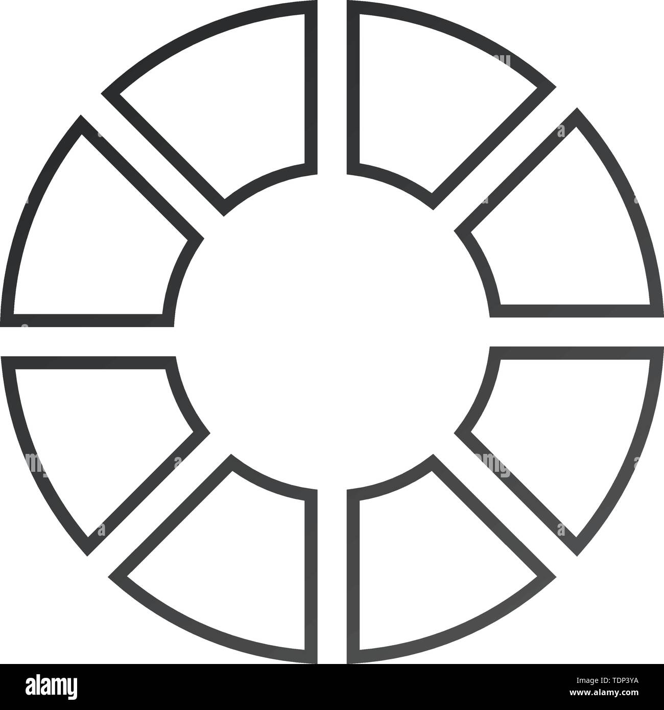 Infographic circle. Process chart. Vector diagram with 8 options. Can ...