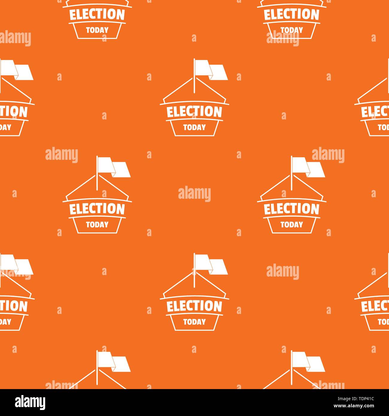 Election today pattern vector orange Stock Vector Image & Art - Alamy