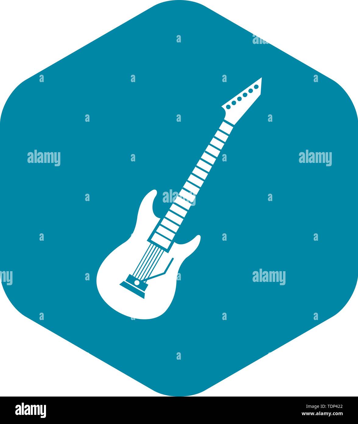 Electric guitar icon, simple style Stock Vector Image & Art - Alamy