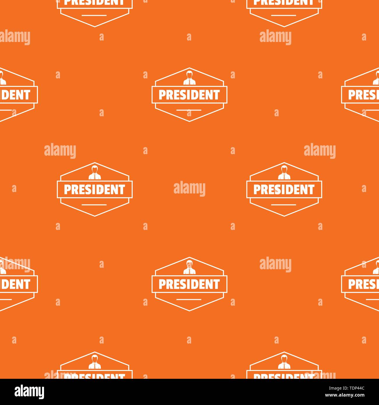 President pattern vector orange Stock Vector Image & Art - Alamy