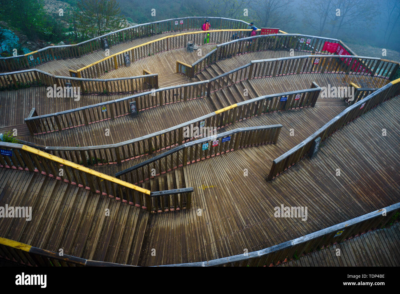 Terraced viewing platform Stock Photo - Alamy