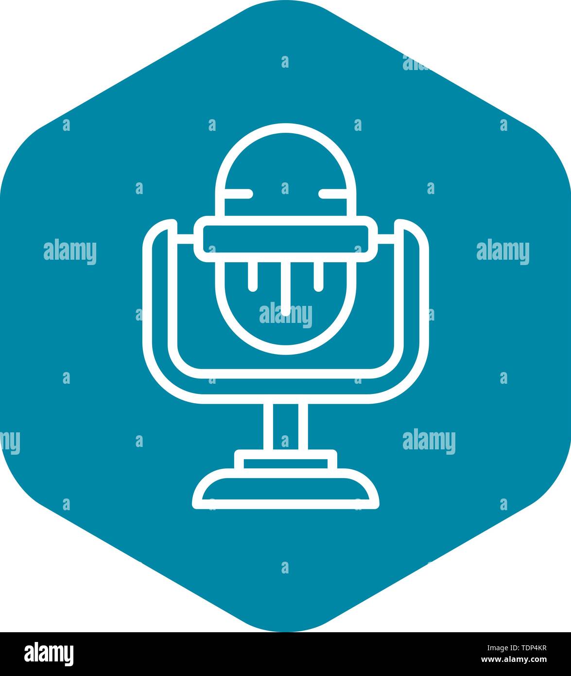 Studio microphone icon, outline style Stock Vector Image & Art - Alamy