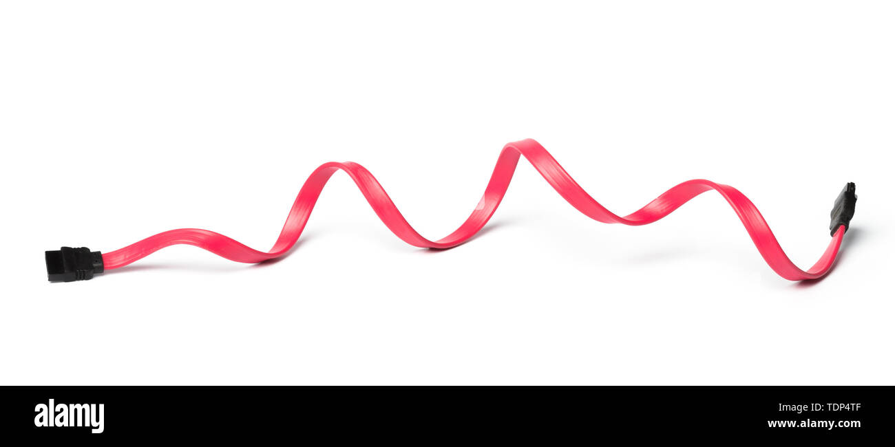 Cable computer bus with plug isolated on white background Stock Photo ...