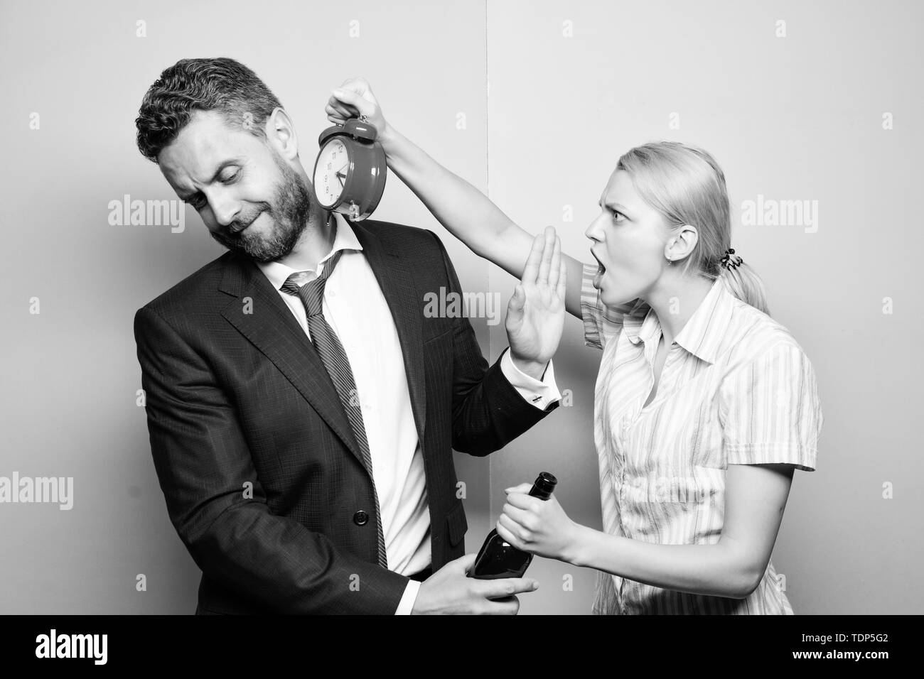 Alcohol addiction heavy drinking woman hi-res stock photography and ...