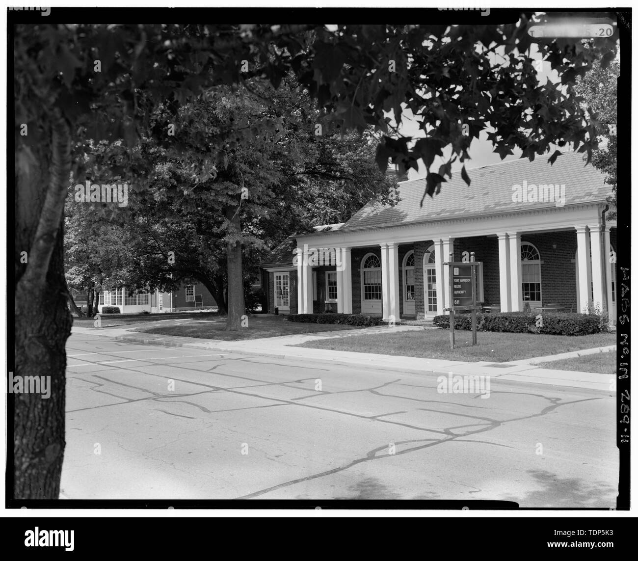 Photo image looking northwest of the relocation office and other ...