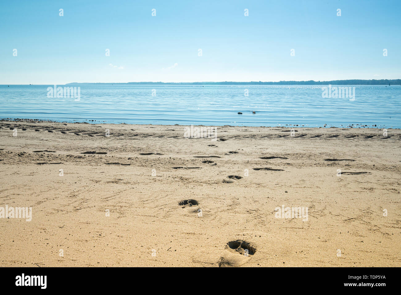 a photo of the beach in beautiful weather Stock Photo - Alamy