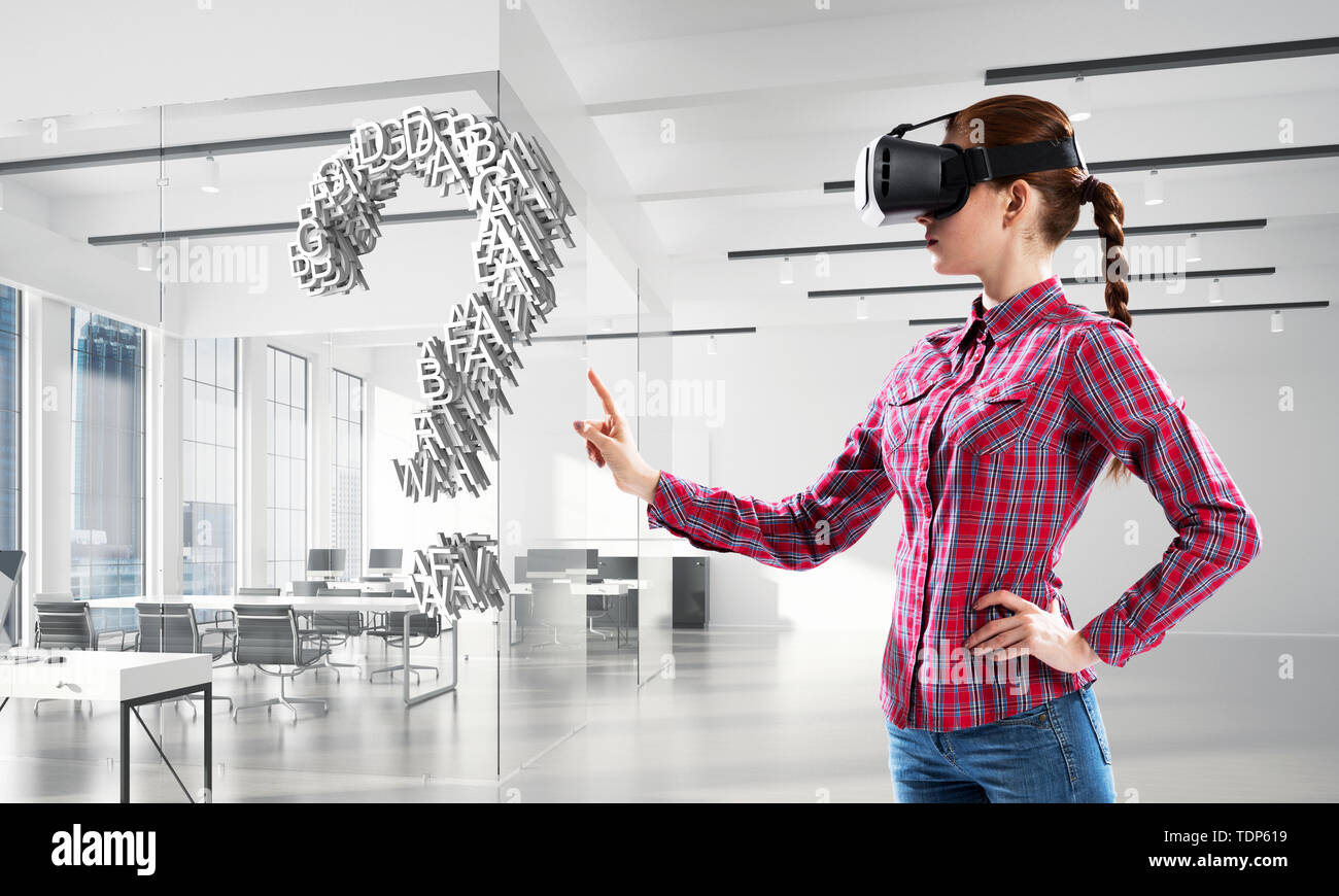 Helmet woman question mark hi-res stock photography and images - Alamy