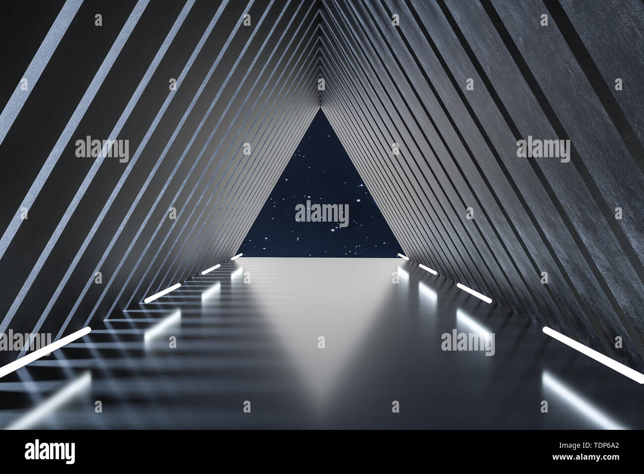 Three-dimensional rendering, polyhedral dark scene special effects ...