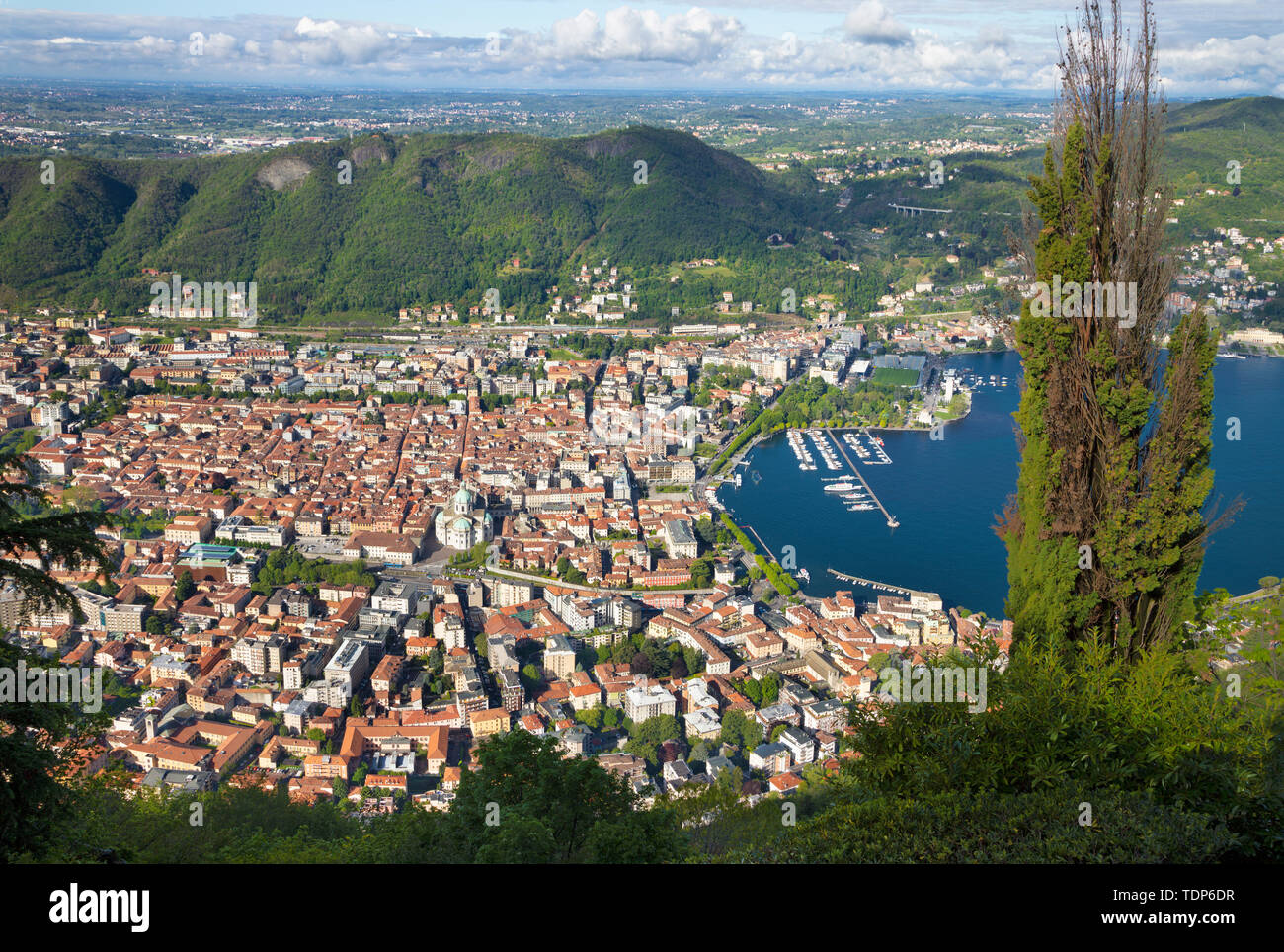 COMO, ITALY - MAY 10, 2015: The painting of Vision of angel to St ...