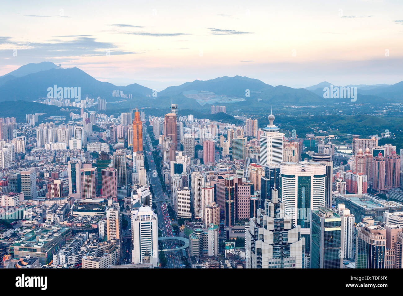 skyline,cityscape of modern city,shenzhen Stock Photo - Alamy