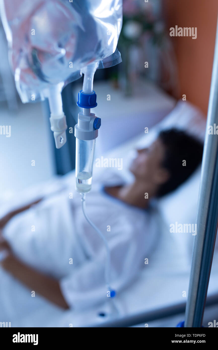 Intravenous drip in the ward Stock Photo - Alamy