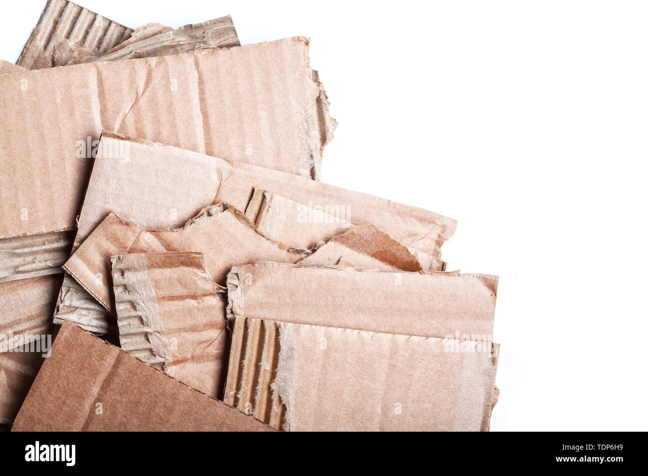 cardboard pieces isolated on white background Stock Photo - Alamy
