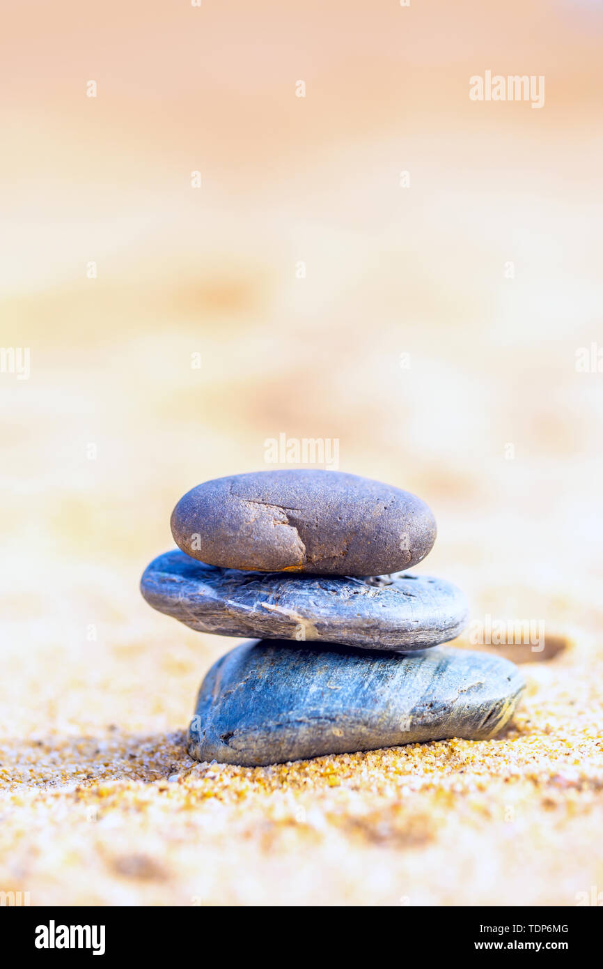 Stone on the beach Stock Photo - Alamy