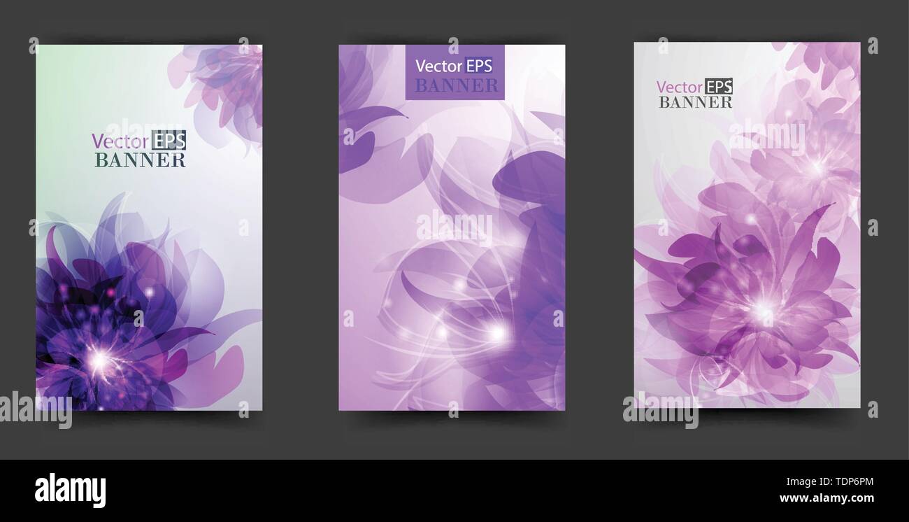 Flower vector background brochure template Stock Vector Image & Art - Alamy