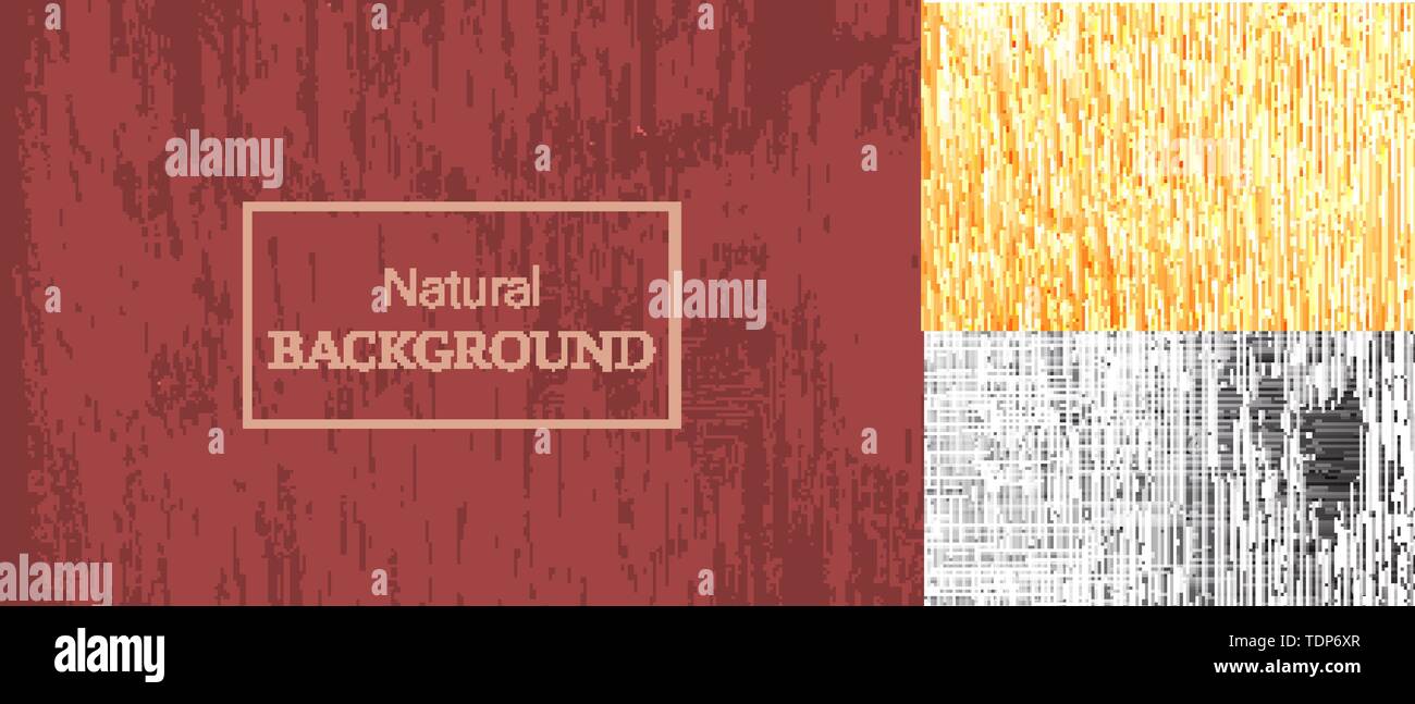 Natural texture background set Vector illustration Stock Vector Image ...