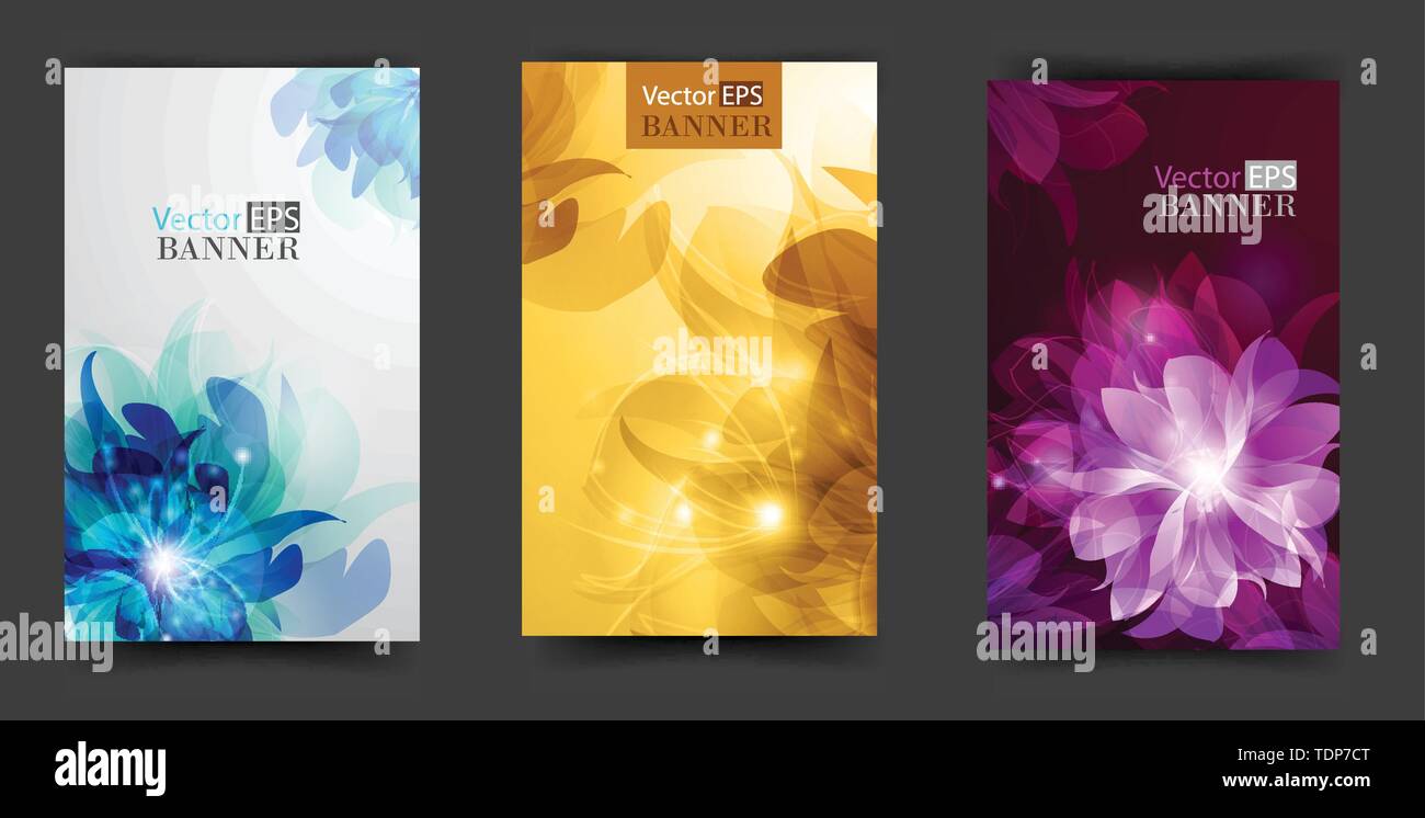 Flower vector background brochure template Stock Vector Image & Art - Alamy