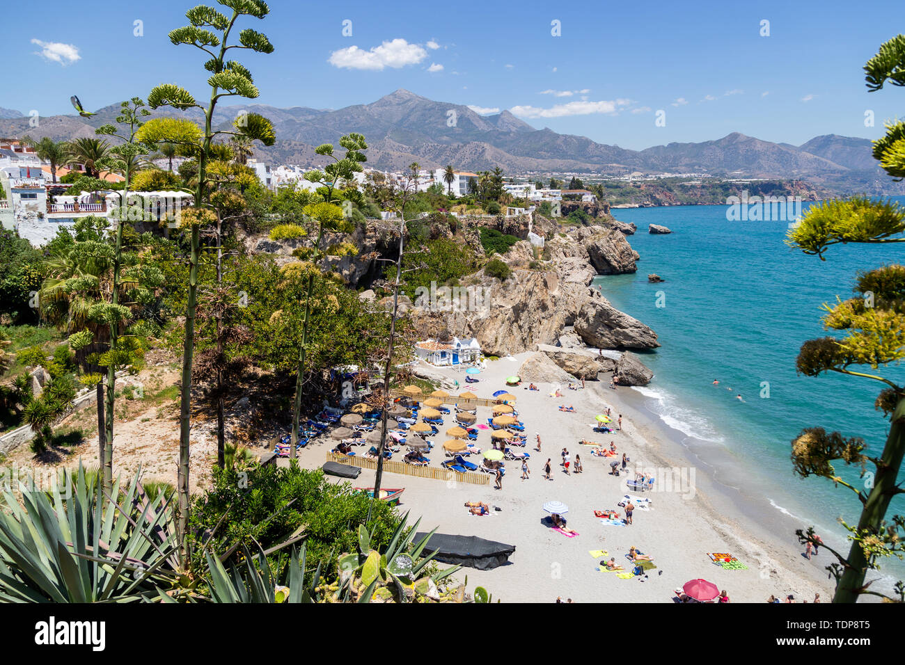 Calahonda Beach in Nerja, Spain Stock Photo - Alamy