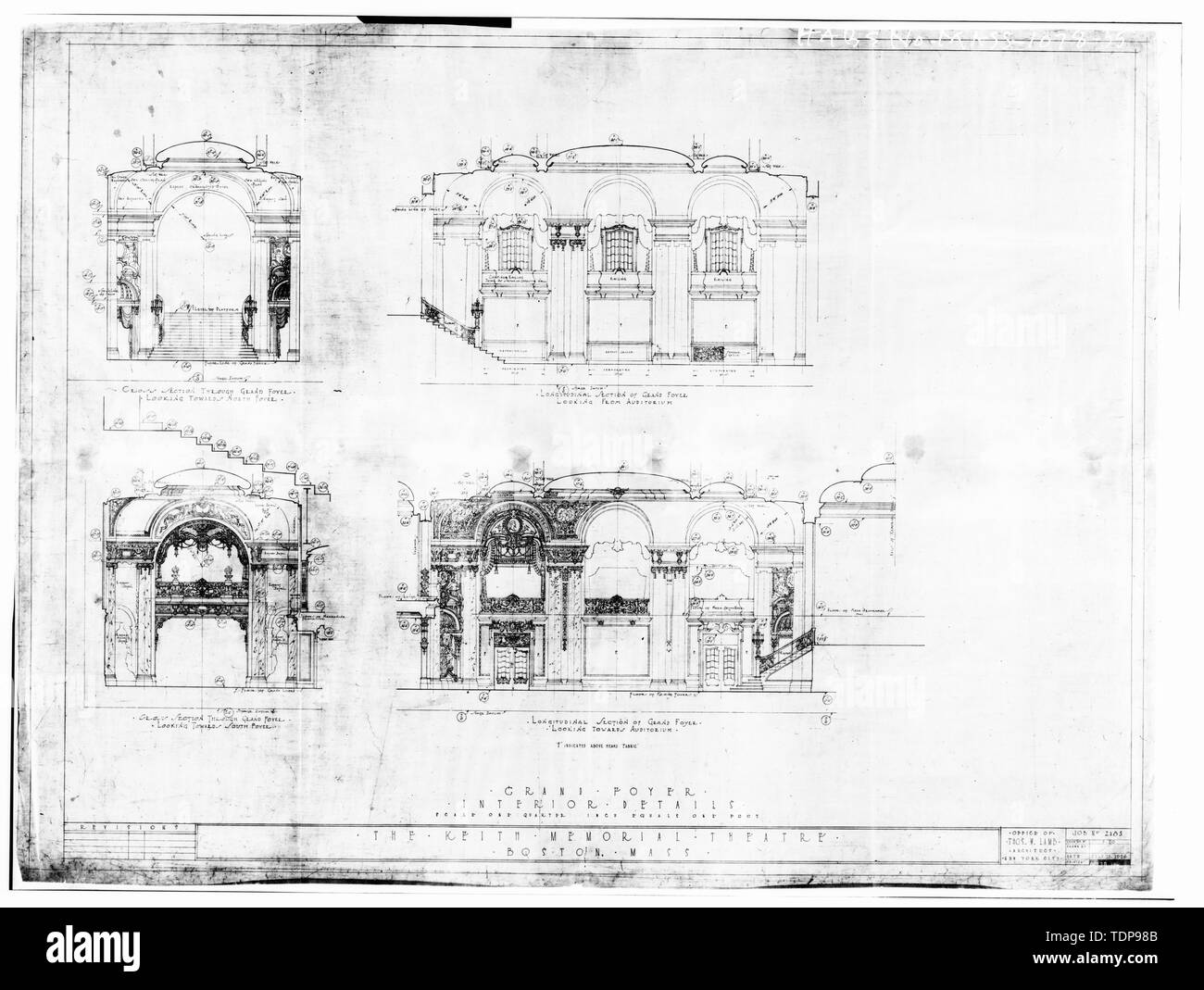 Grand interior details Black and White Stock Photos & Images - Alamy