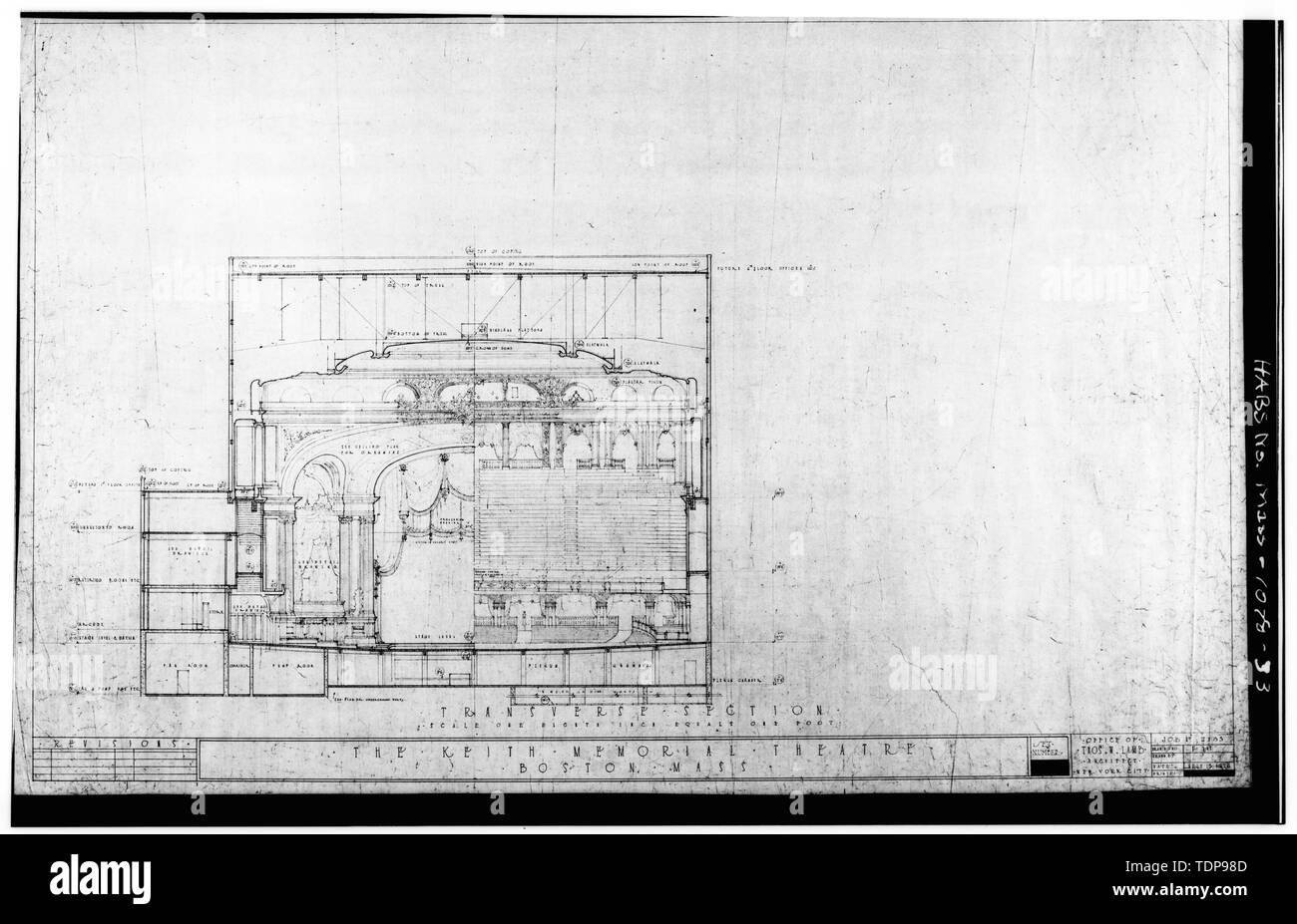 Photocopy of blueprint (original in HABS files) Thomas W. Lamb ...