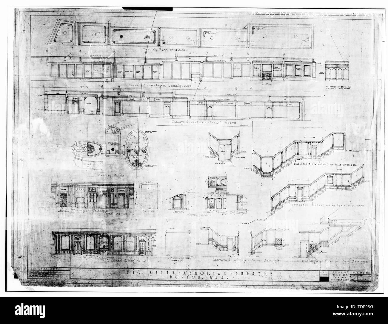 Photocopy of blueprint (original in HABS files) Thomas W. Lamb ...