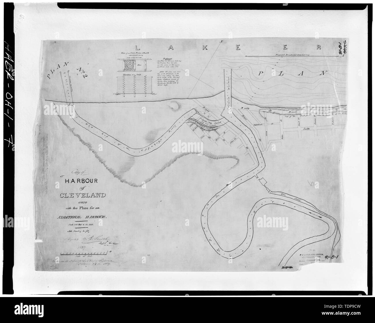 Cleveland county map hi-res stock photography and images - Alamy