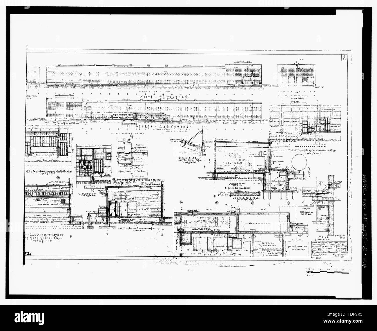 Photocopy of construction drawing (microfilm in NJ TRANSIT archive ...