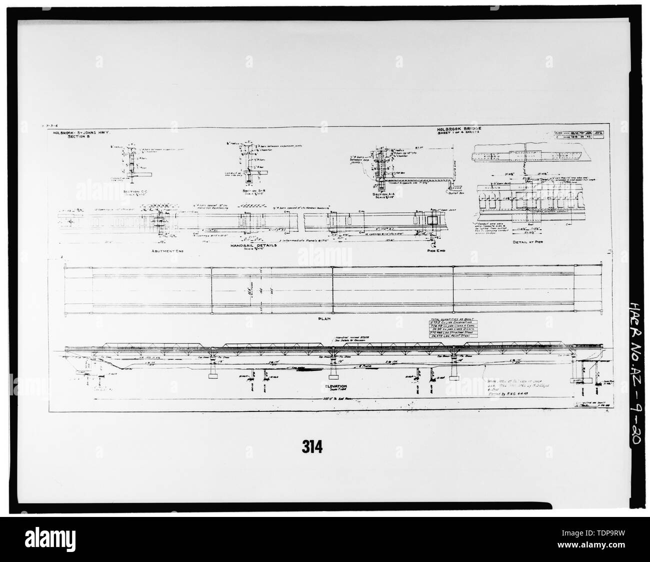Photocopy of construction drawing dated 26 April 1929 (provided by ...