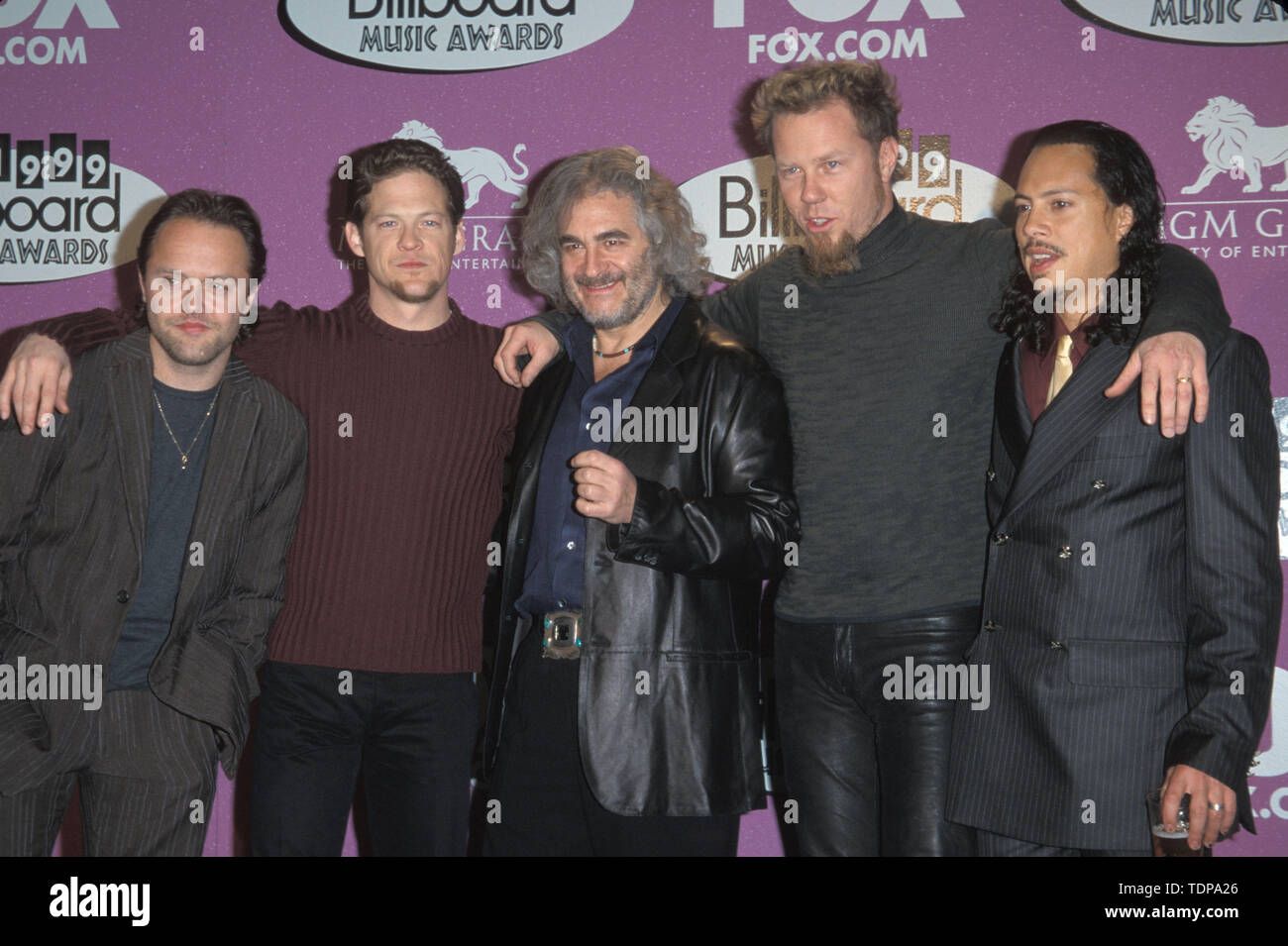 Dec 08, 1997; Los Angeles, CA, USA; Rock band METALLICA @ the 1997 ...