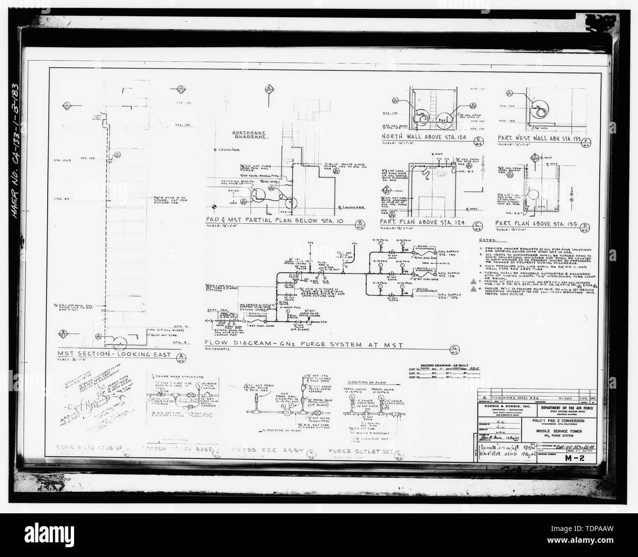 Photocopy of drawing (1965 mechanical drawing by Koebig and Koebig, Inc ...