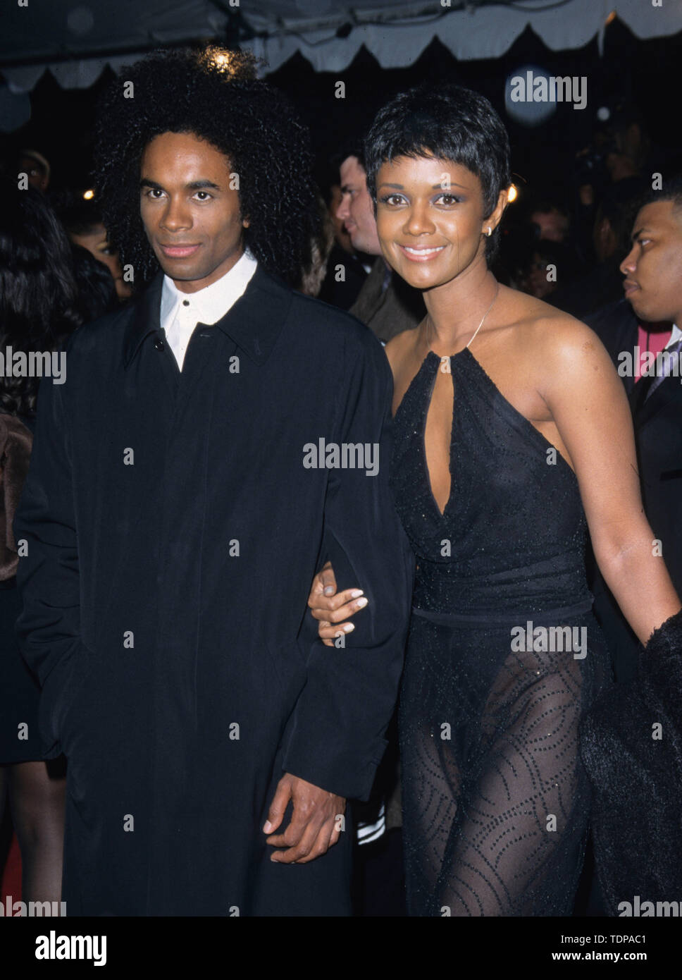Feb 13, 2000; Los Angeles, CA, USA; Actress TONYA LEE WILLIAMS (with ...