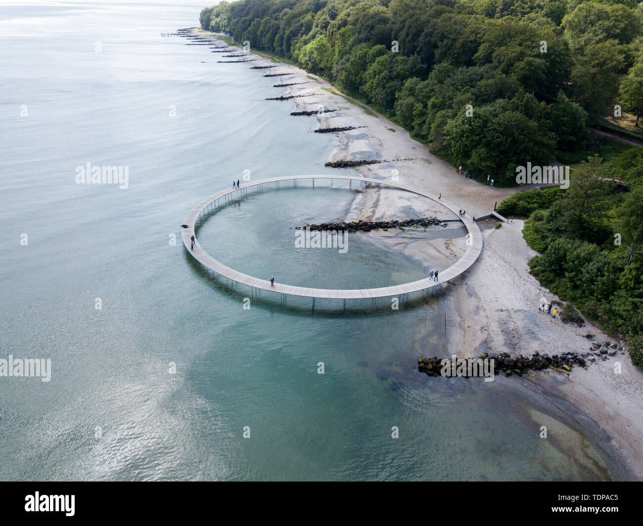 The Infinity Bridge in Aarhus, Denmark Stock Photo - Alamy