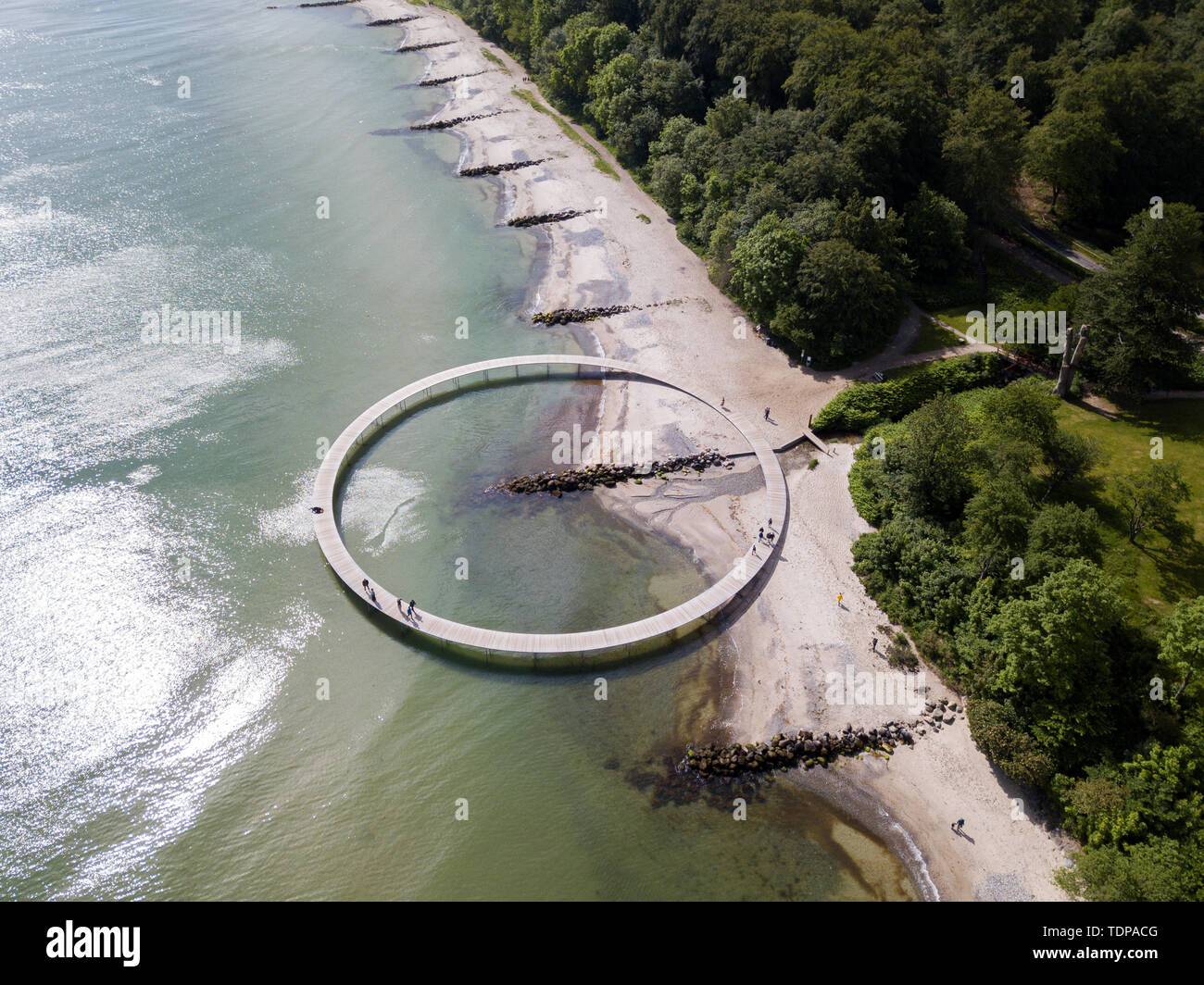 The Infinity Bridge in Aarhus, Denmark Stock Photo - Alamy