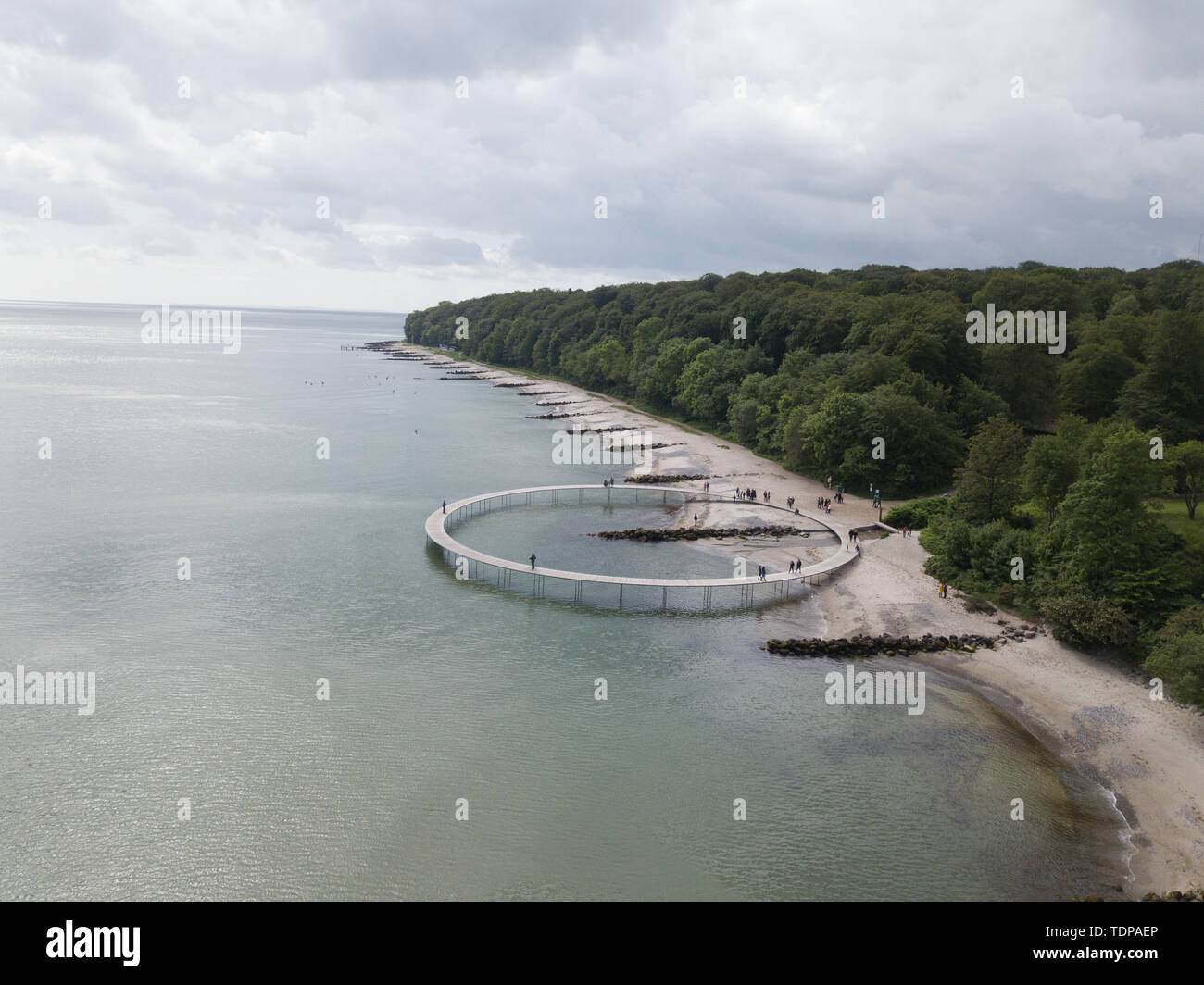 The Infinity Bridge in Aarhus, Denmark Stock Photo - Alamy