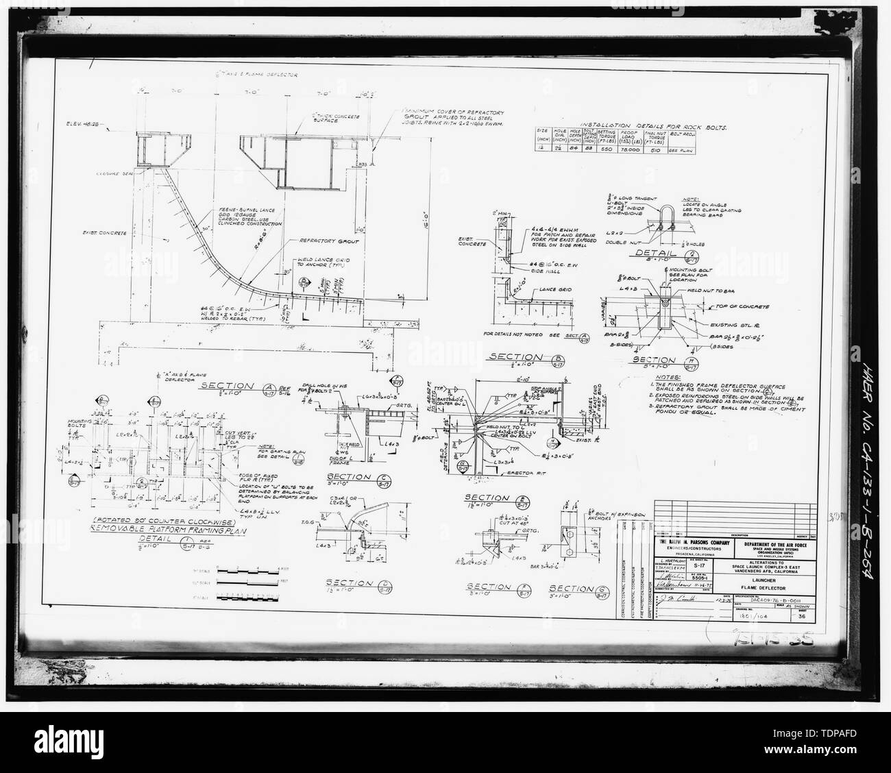 Flame deflector Black and White Stock Photos & Images - Alamy