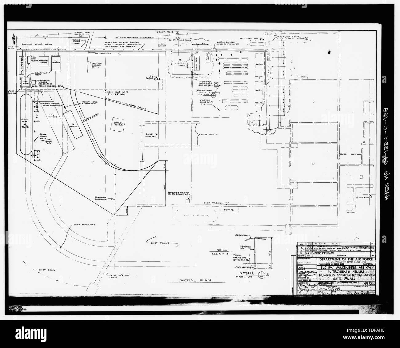 Photocopy of drawing (1979 civil engineering drawing by the Space and ...