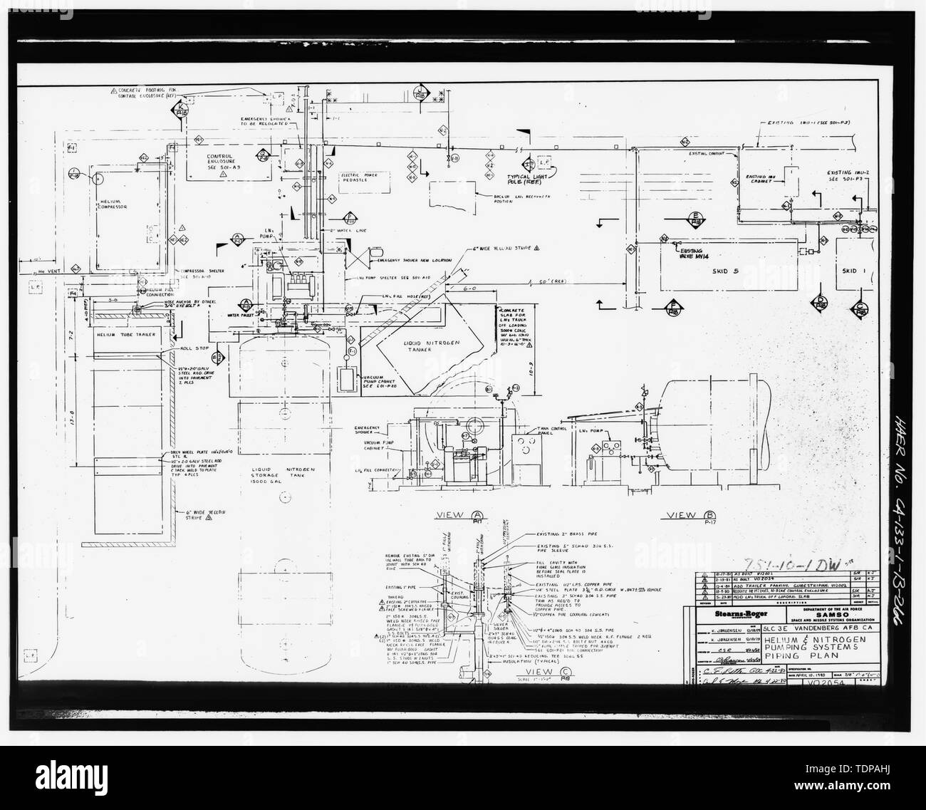 Photocopy of drawing (1979 piping drawing by Stearns-Roger Incorporated ...