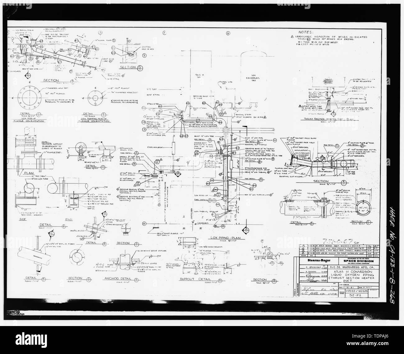 Photocopy of drawing (1981 piping drawing by Stearns-Roger Incorporated ...