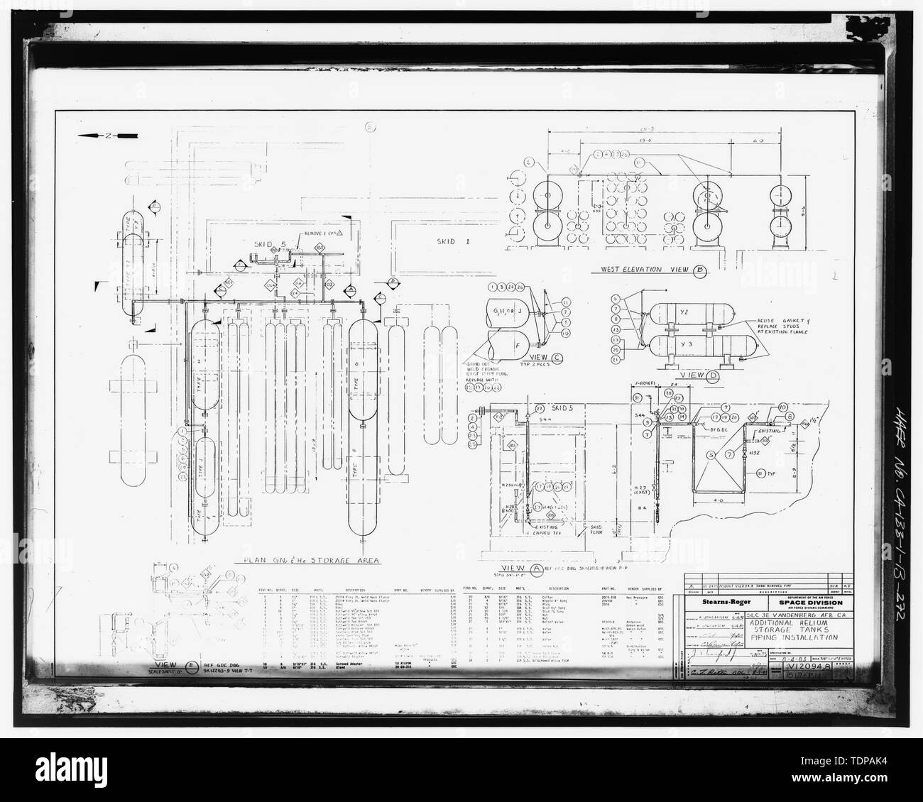 Storage tanks installation Black and White Stock Photos & Images - Alamy
