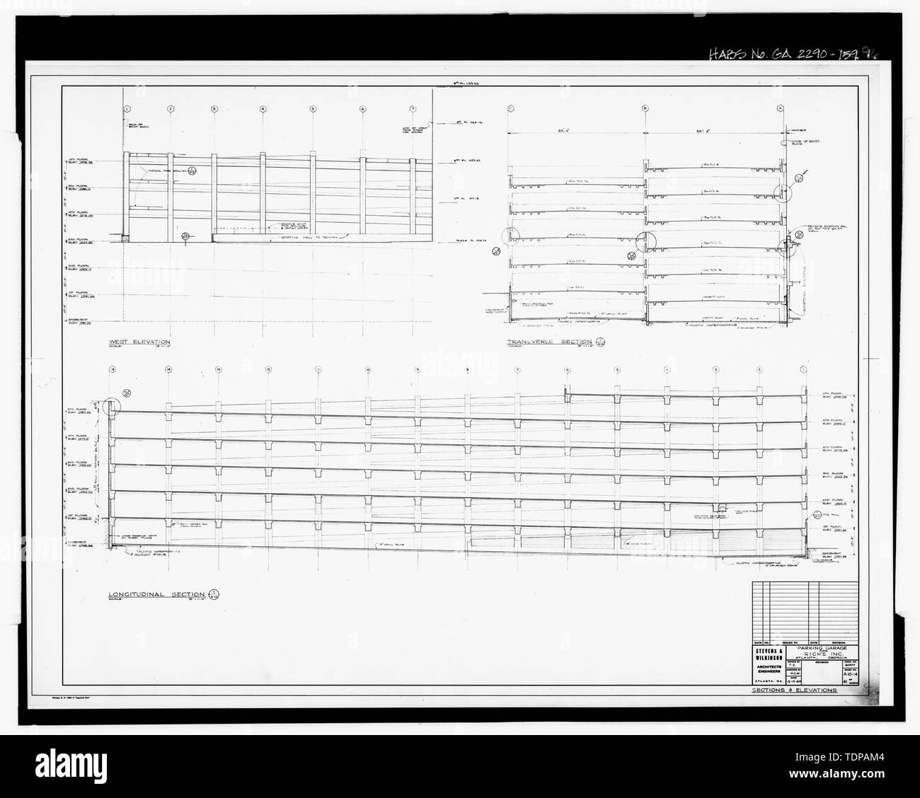 Photocopy of drawing (December 1960 architectural drawing by Stevens ...