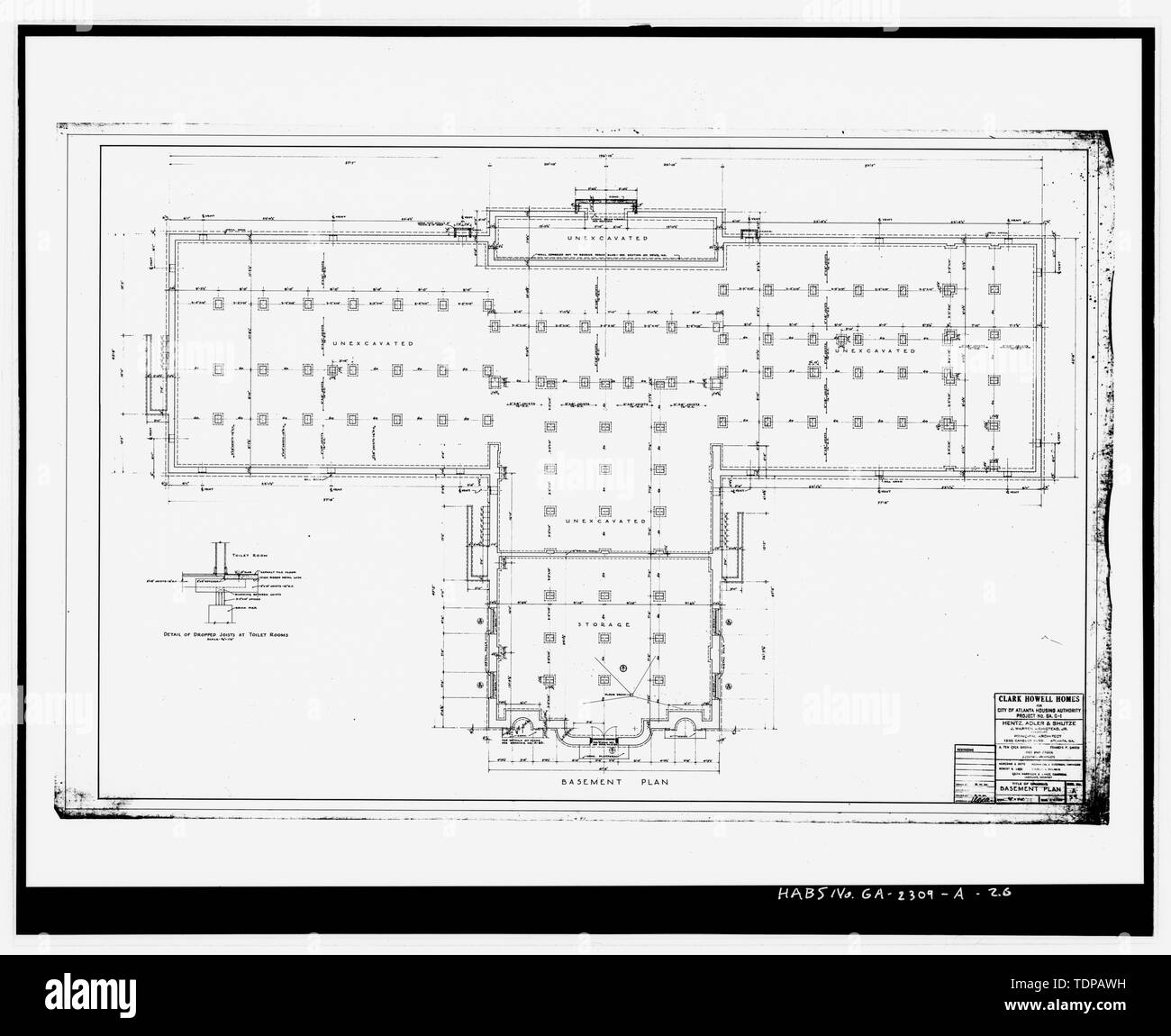 Photocopy of drawing (March 1, 1940 architectural drawing by Heintz ...