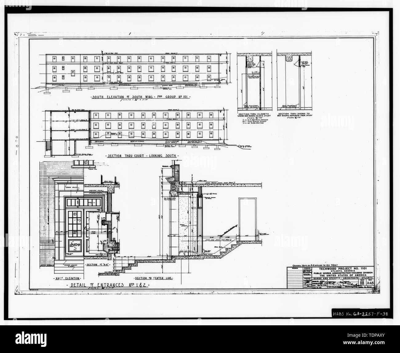 Architectural drawings elevation hi-res stock photography and images ...