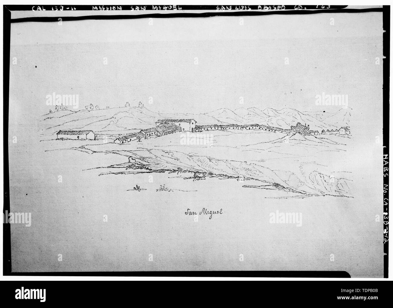 Photocopy of drawing (Original from 'The Sante Fe Trail' by H.M.T ...