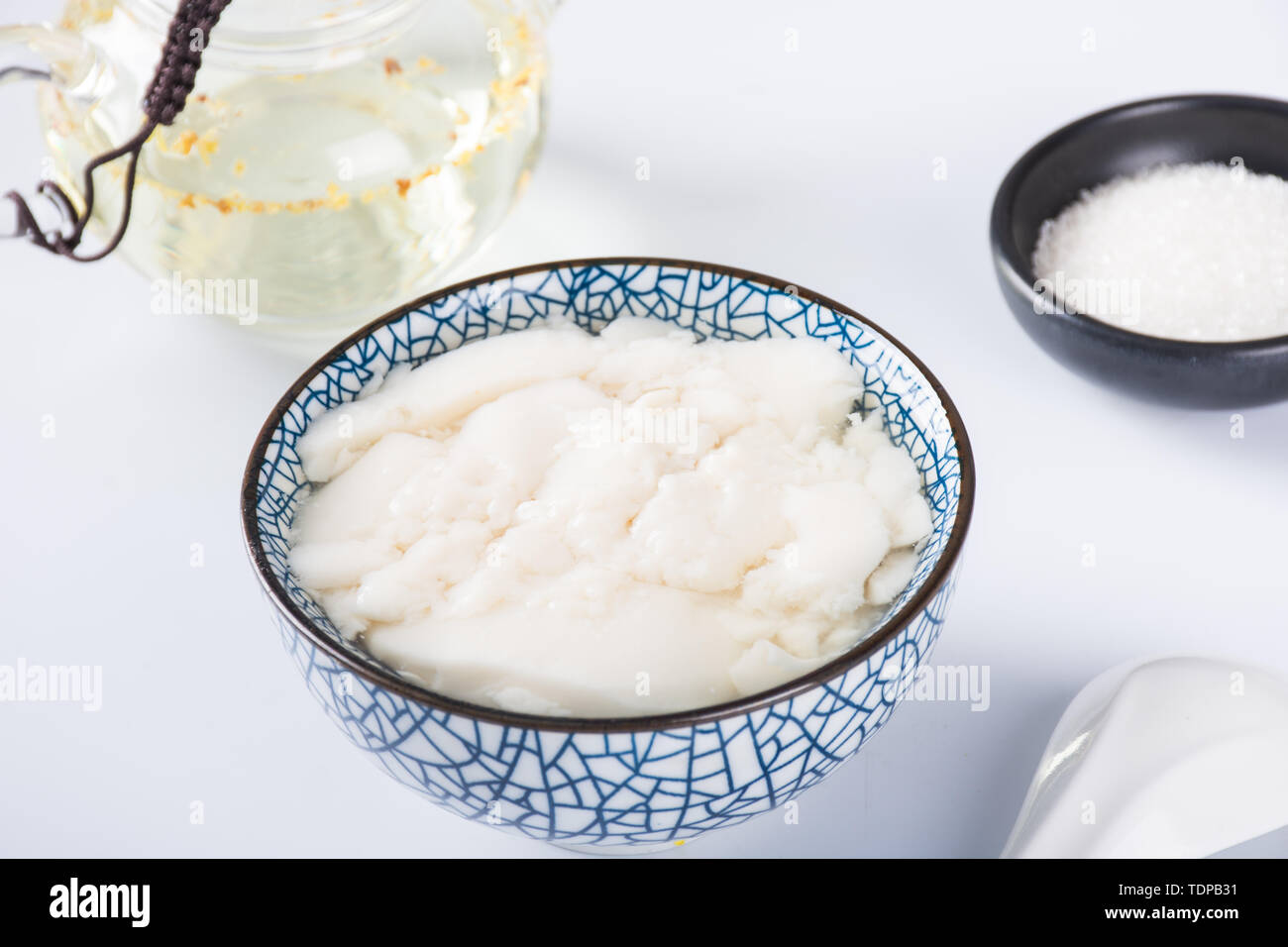 Bean curd brain a famous traditional snack, also known as bean curd ...