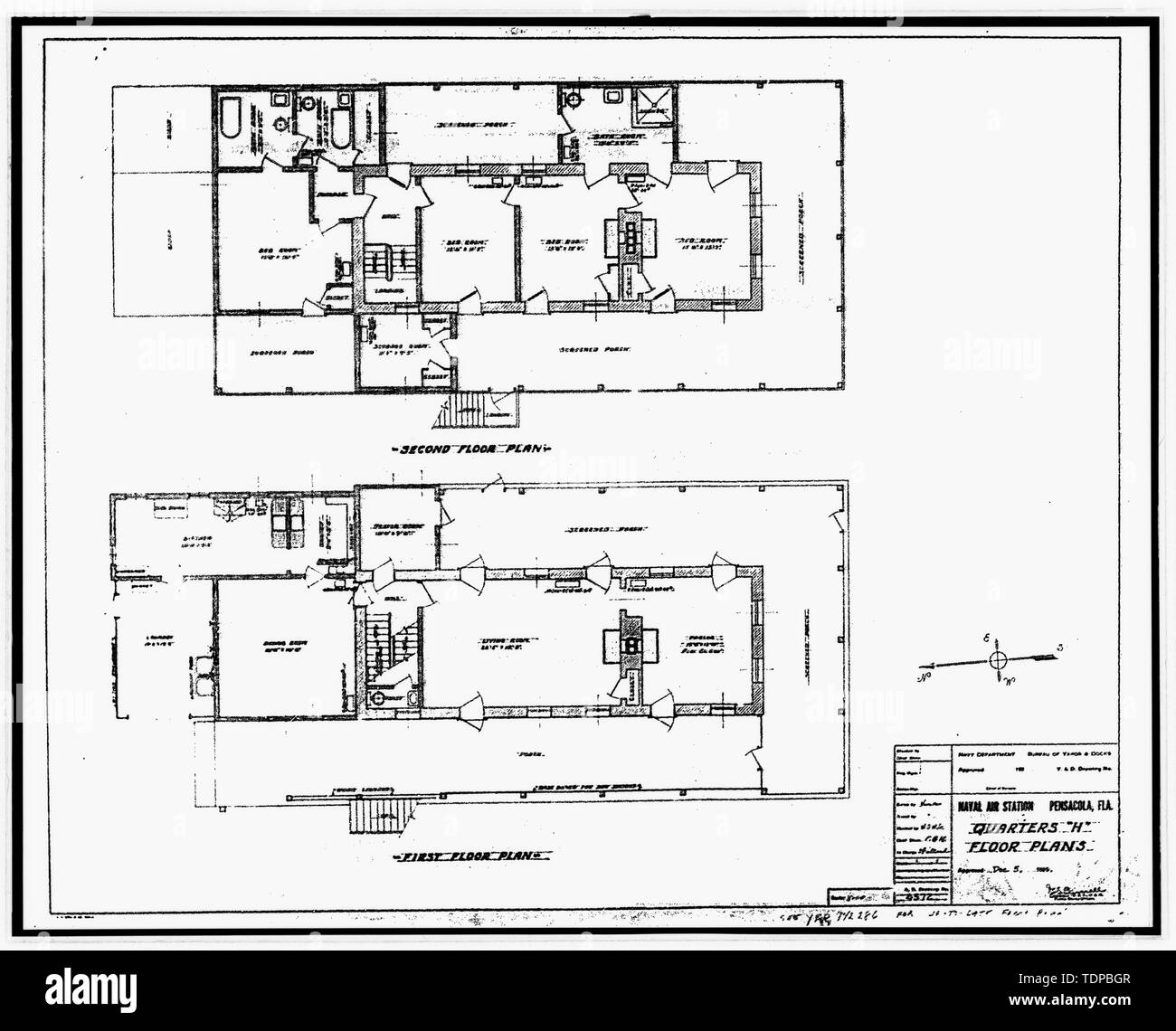 Photocopy of drawing (microfilm of 1935 architectural drawing located ...